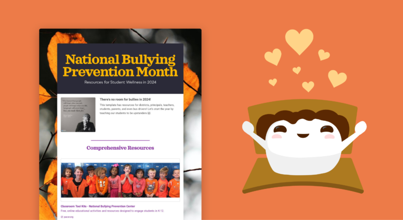 Kickstart Year-Round Student Wellness with Our Anti-Bullying Template