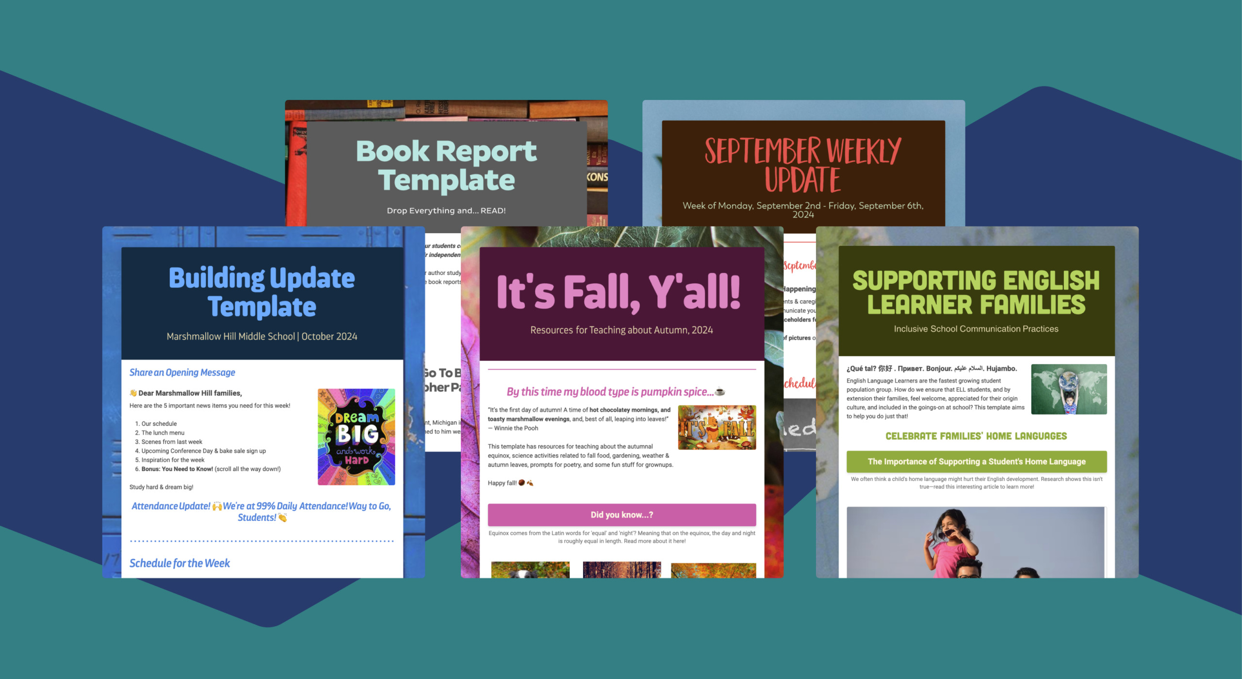September Templates: Fall into Learning!