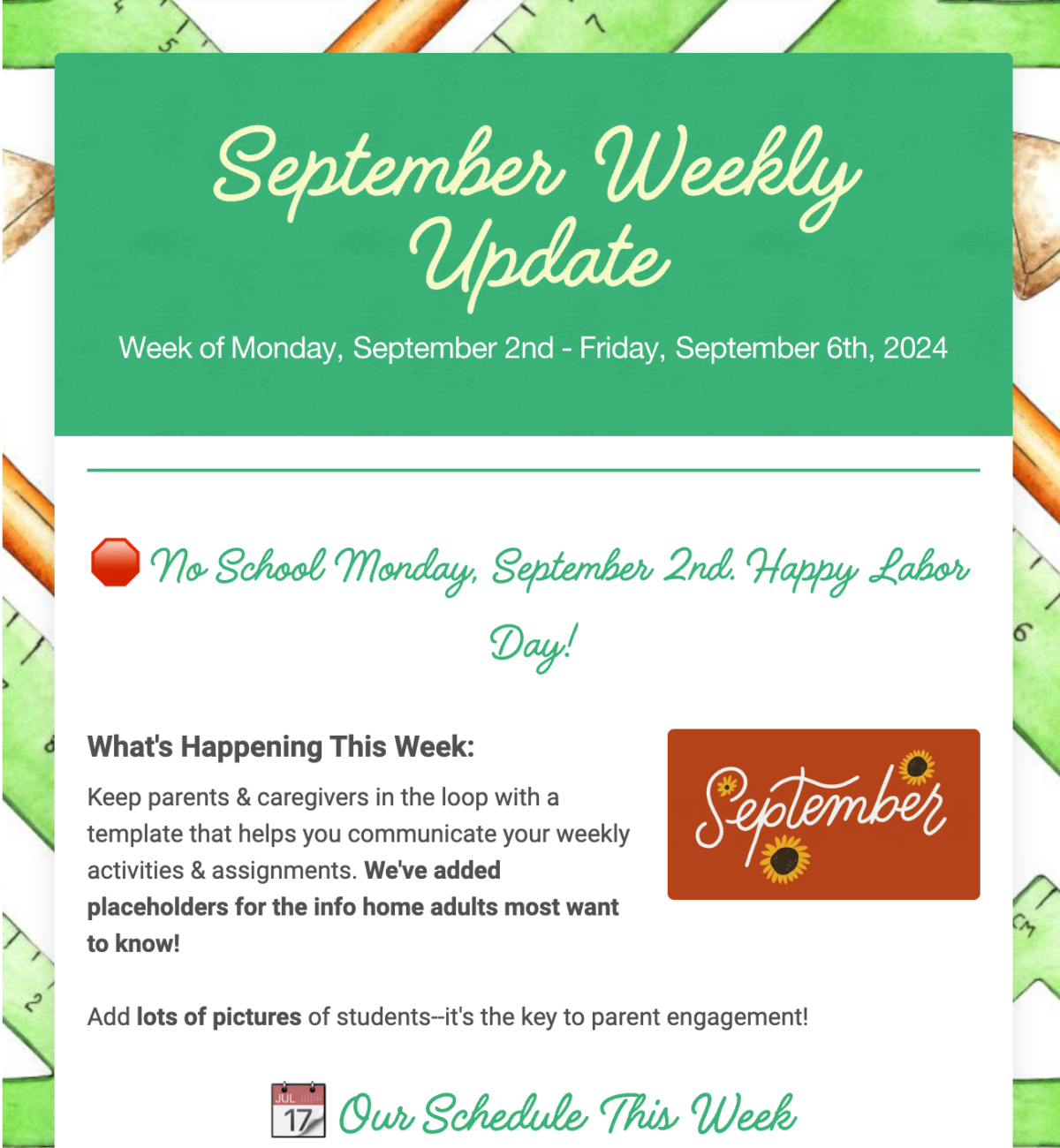 Events Newsletter Template Library - Try Free Templates | Smore