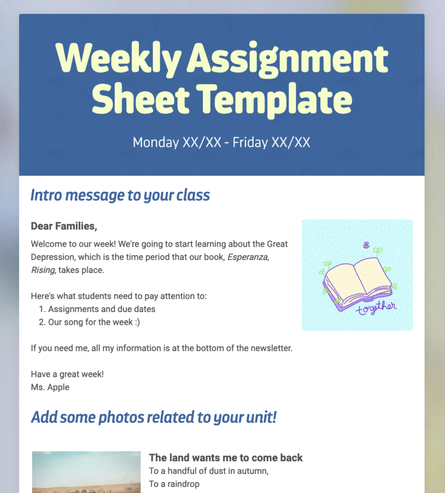 Free School Newsletter Templates From - Try Them Now