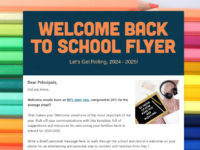 Start the School Year Right: A Welcome Letter to Parents | Smore