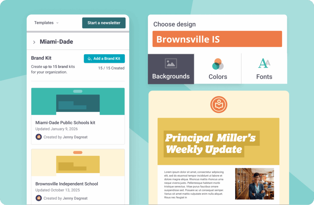 School Newsletter Branding | Smore for Teams
