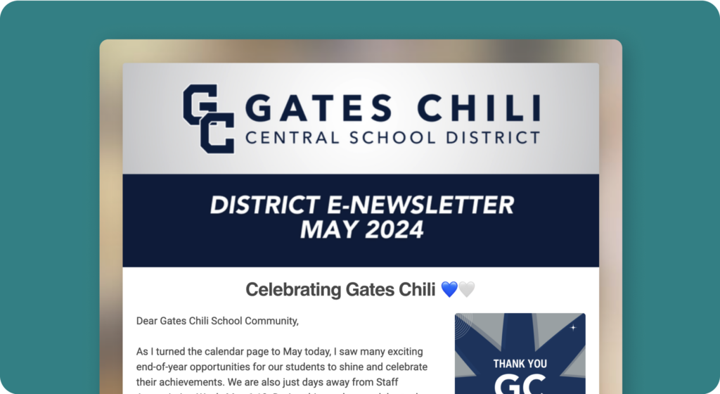 Streamlining District Communications at Gates Chili with Smore For Teams