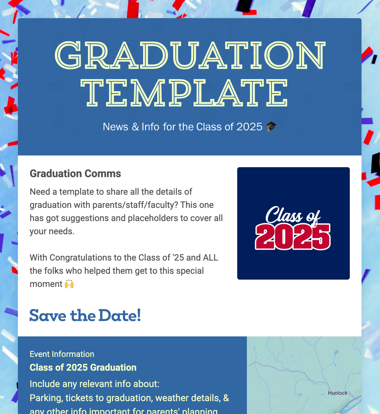 Graduation Template - Smore