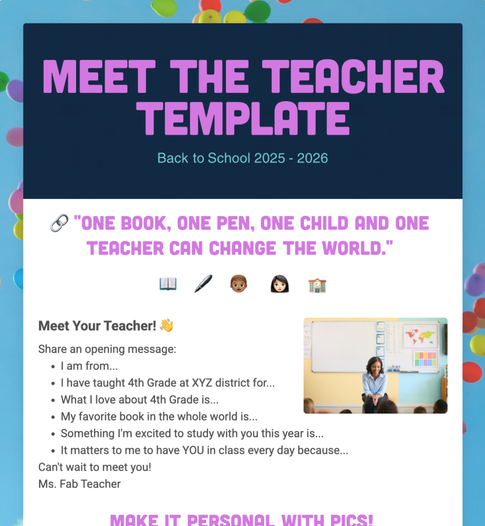 Smore Newsletter Builder for Educators - Sign Up For Free