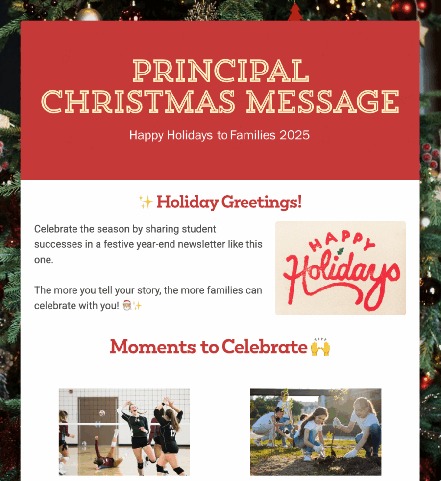 From the Principal Newsletter Template Library - Try Now | Smore