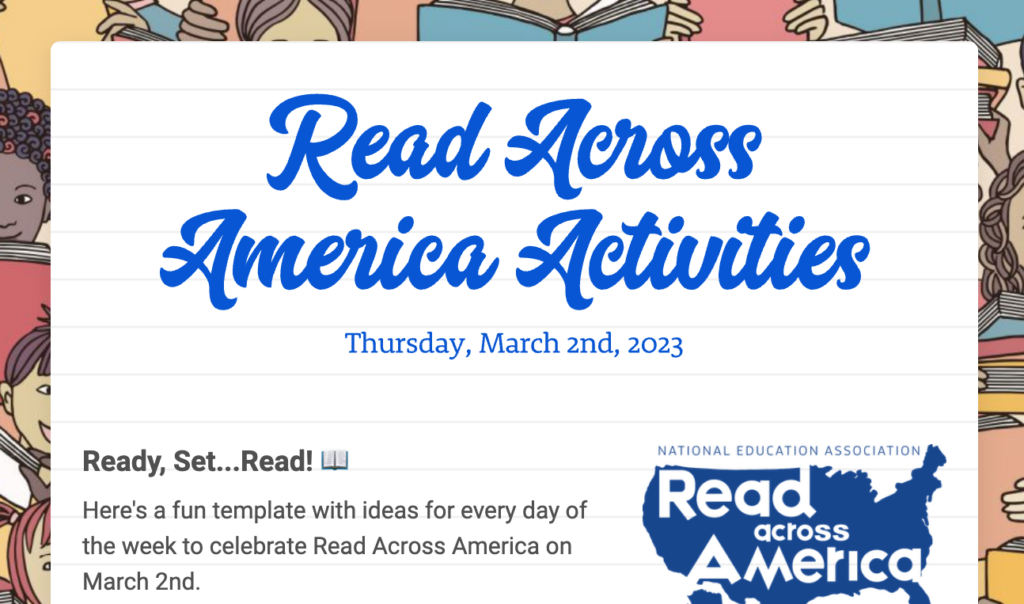 Ready for Read Across America? Activities Inside | Smore