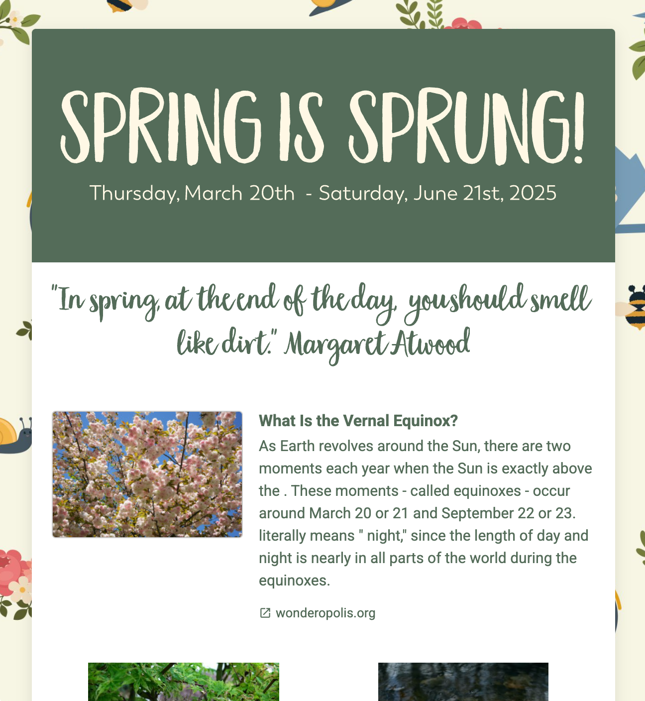 Spring is Sprung! - Smore
