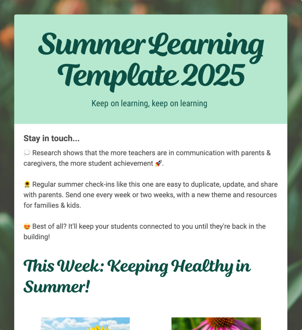 Free School Newsletter Templates - Try Them Now | Smore