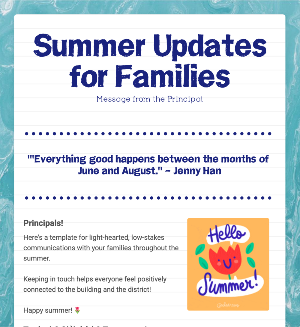 Free School Newsletter Templates - Try Them Now | Smore